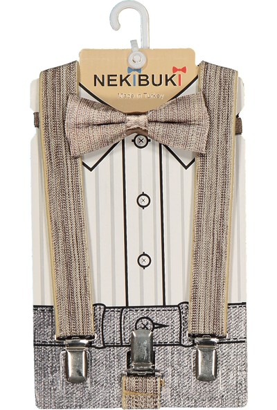 Nekibuki Pantolon Askı Papyon Seti Nekibuki Pantolon Askı Papyon Seti