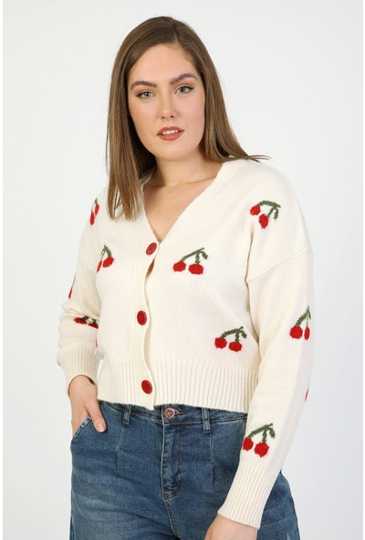 Sarita Kiraz Desenkadın Triko Hırka