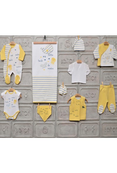 Bebitof Unisex Bebek Balinalı 10 Parça Hastane Çıkışı Zıbın Set Bebitof Unisex Bebek Balinalı 10 Parça Hastane Çıkışı Zıbın Set