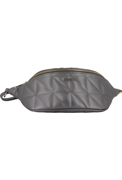 Monica Ricci Platin Capitone Deri Kadın Bel Çantası 2298 Monica Ricci Platin Capitone Deri Kadın Bel Çantası 2298