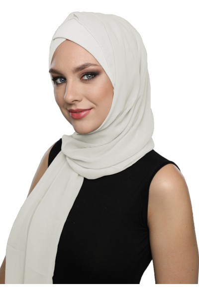 Fidan Bone Şallı Takmatik Sade Hazır Bone