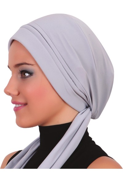 Fidan Bone Bağlamalı Hazır Türban Tesettür Bone