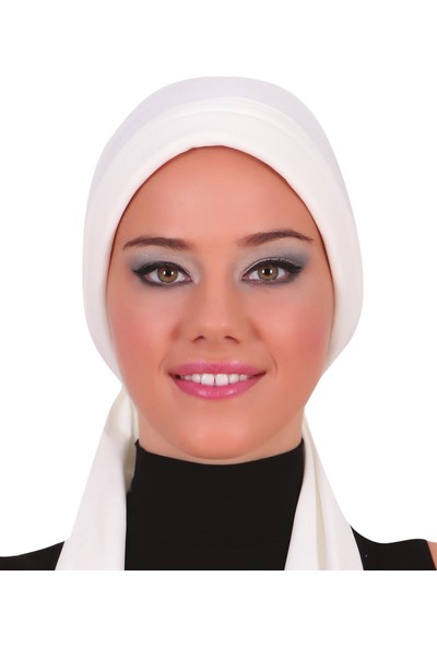 Fidan Bone Bağlamalı Hazır Türban Tesettür Bone