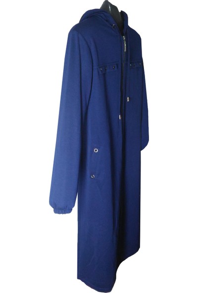 Mustafa Koçak Tekstil Bengü Kapşonlu Indıgo Kap