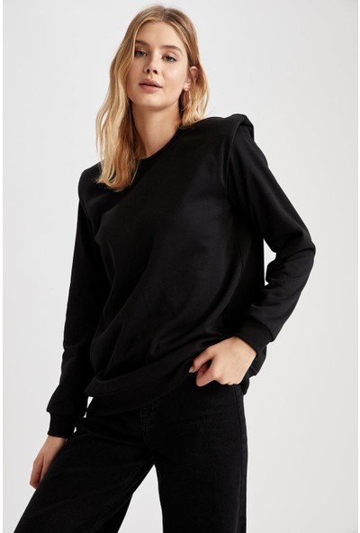 DeFacto Vatka Kollu Relax Fit Sweat Tunik T4376AZ20WN