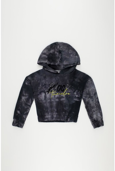 Defacto Kız Çocuk Yazı Baskılı Batik Desen Sweatshirt T5798A620WN Defacto Kız Çocuk Yazı Baskılı Batik Desen Sweatshirt T5798A620WN