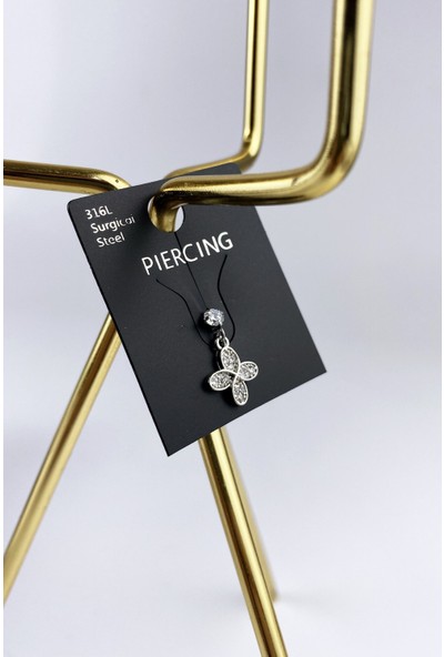 ÇLK Accessories 316 Çelik Taşlı Kelebek Figür Piercing TRPIERCING026 PIERX12001 ÇLK Accessories 316 Çelik Taşlı Kelebek Figür Piercing TRPIERCING026 PIERX12001