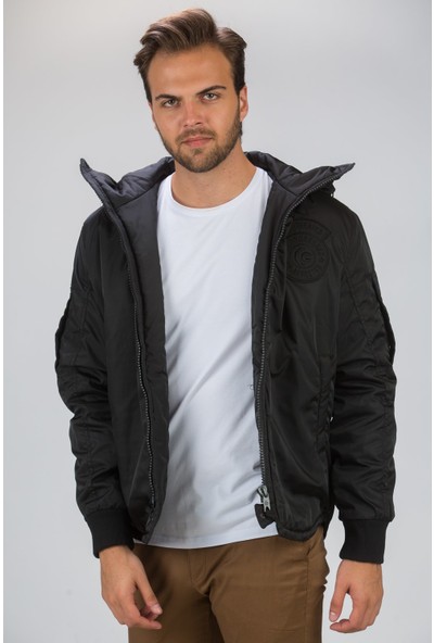 Geelong Erkek Siyah Mont