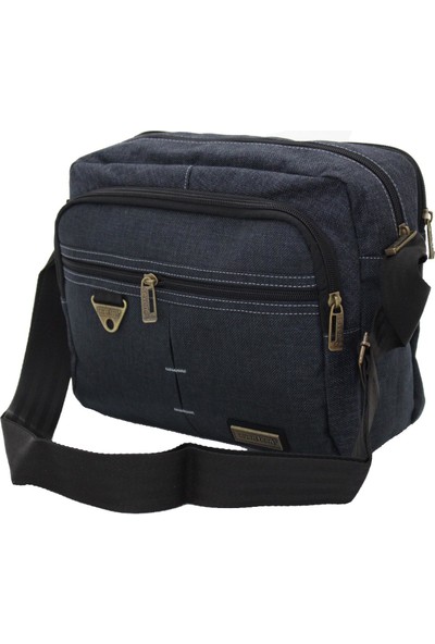 Seventeen 4978 Keten Kumaş, Omuz Askılı Portföy Çanta, Postacı