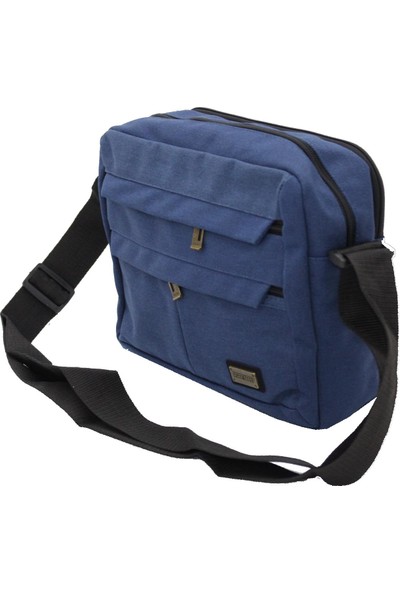 Seventeen 4983 Keten Kumaş, Omuz Askılı Portföy Çanta, Postacı