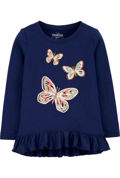 Oshkosh Kız Bebek T-Shirt 1J589411 Mavi 18 Ay Oshkosh Kız Bebek T-Shirt 1J589411 Mavi 18 Ay