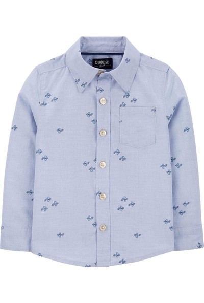 Oshkosh Küçük Erkek Çocuk Gömlek 2J012411 Antrasit 2 Yaş