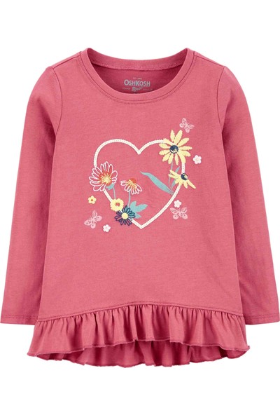 Oshkosh Küçük Kız Çocuk T-Shirt 2J589410 Pembe 2 Yaş Oshkosh Küçük Kız Çocuk T-Shirt 2J589410 Pembe 2 Yaş