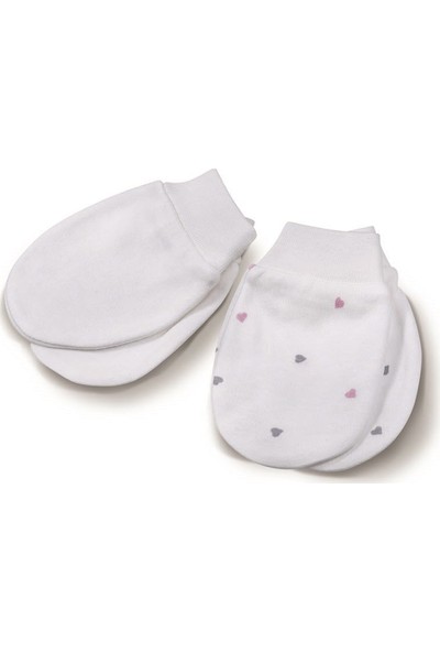Biorganic Baby Giraffe Yenidoğan Kız Bebek 2li Eldiven Ekru Pembe Biorganic Baby Giraffe Yenidoğan Kız Bebek 2li Eldiven Ekru Pembe