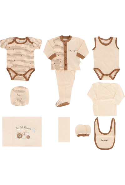 Bebbek Organik 10 Parça Farmer Erkek Bebek Hastane Çıkışı Zıbın Seti Baby Gift Hediyelik Takım Bebbek Organik 10 Parça Farmer Erkek Bebek Hastane Çıkışı Zıbın Seti Baby Gift Hediyelik Takım