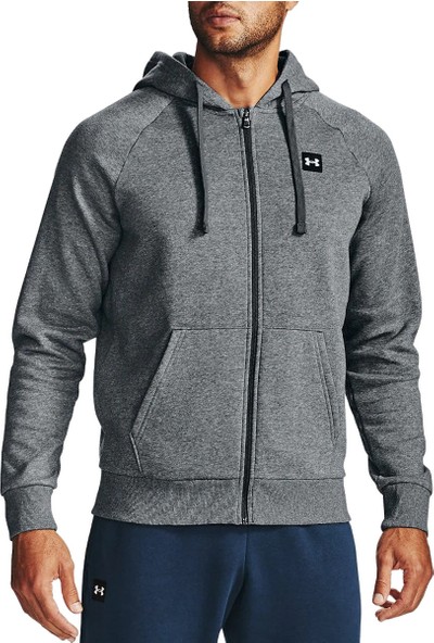 Under Armour Erkek UA Rival Fleece Tam Boy Fermuarlı Kapüşonlu Üst