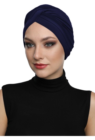 Fidan Bone Çapraz W Lacivert Hazır Türban Tesettür Havuz Bonesi Fidan Bone Çapraz W Lacivert Hazır Türban Tesettür Havuz Bonesi