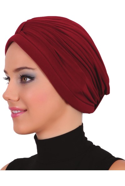 Fidan Bone Fidan Bantlı Bordo Hazır Bone