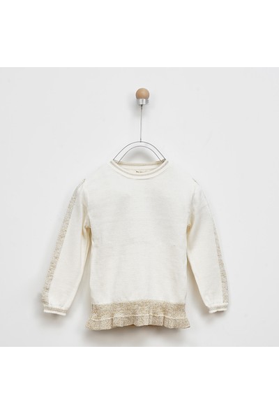 Panço Kız Çocuk Triko Kazak 2021GK18004