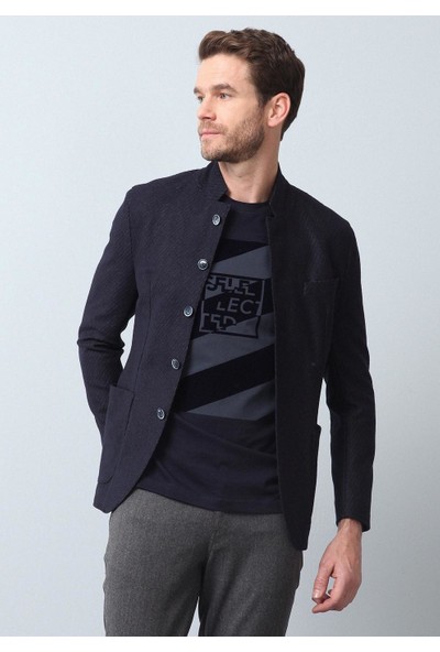 Ramsey Desenli Örme Ceket