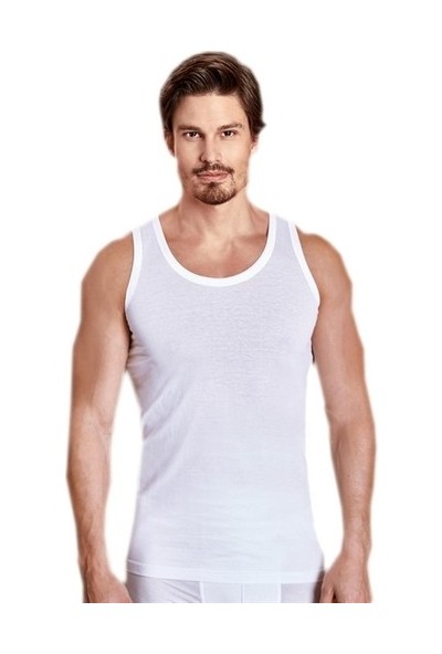 Berrak 6'lı Erkek Atlet %100 Pamuklu Süprem Penye