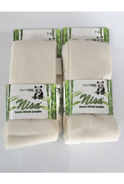 Nisa Bambu Bebek Çocuk Külotlu Çorabı 2 Li Pamuk Çorap