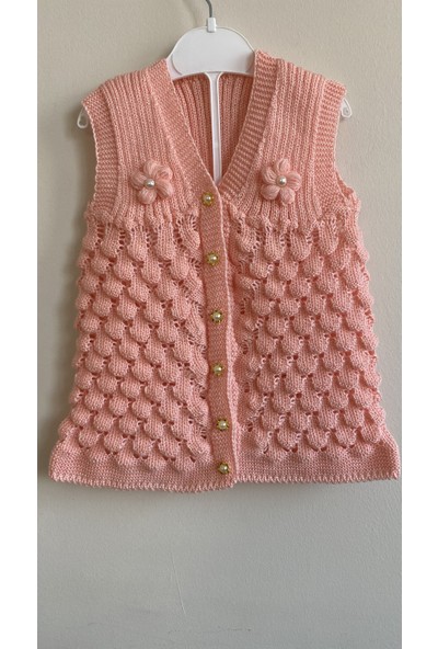 Ayhan Home Örgü Kız Çocuk Bebek Yeleği Ayhanhome