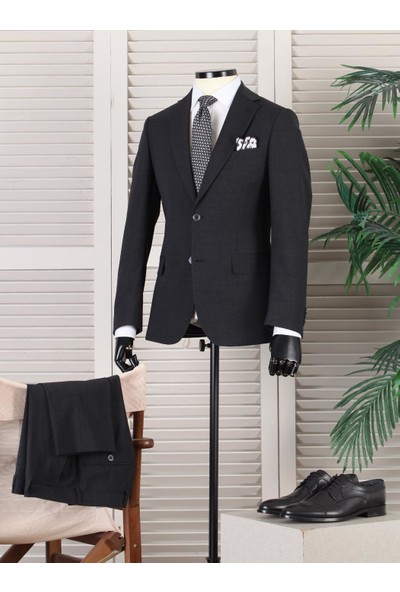 Kip Erkek Düz Dokuma Takım Elbise