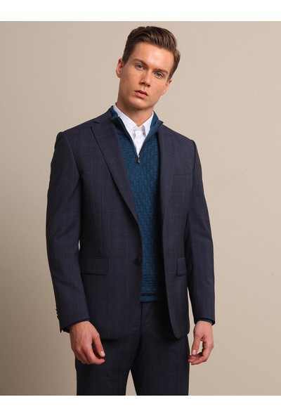 Kip Erkek Kareli Dokuma Takım Elbise Kip Erkek Kareli Dokuma Takım Elbise