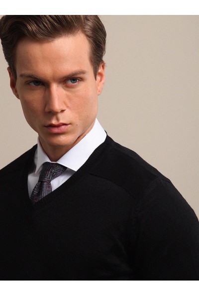 Kip Erkek Düz Örgü Örme Triko