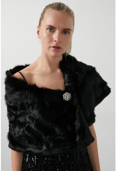 Ayhan Broş Detaylı Bolero Kadın Bolero 0469513