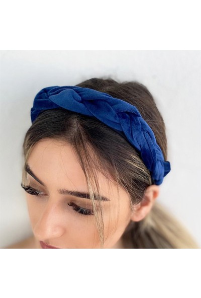 Takıştır Lacivert Renk Kadife Kumaş Taç Takıştır Lacivert Renk Kadife Kumaş Taç