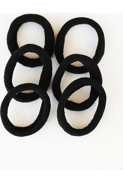 Takıştır Altılı Siyah Monalisa Havlu Lastik Toka