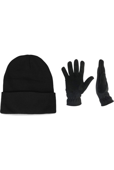 Belifanti Collection Unisex Polar Eldiven & Bere Siyah Set Belifanti Collection Unisex Polar Eldiven & Bere Siyah Set