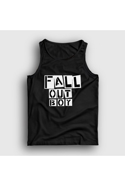 Presmono Unisex Siyah Boxes Fall Out Boy Atlet