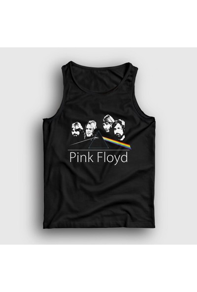 Presmono Unisex Siyah Band Pink Floyd Atlet