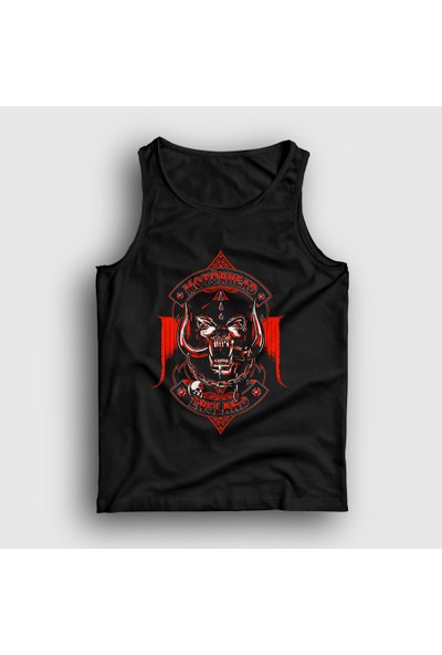 Presmono Unisex Siyah England V2 Motörhead Atlet