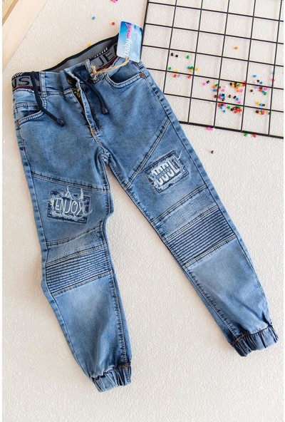 Babymod Denim Kumaş Erkek Çocuk Kargo Kot Pantolon Babymod Denim Kumaş Erkek Çocuk Kargo Kot Pantolon