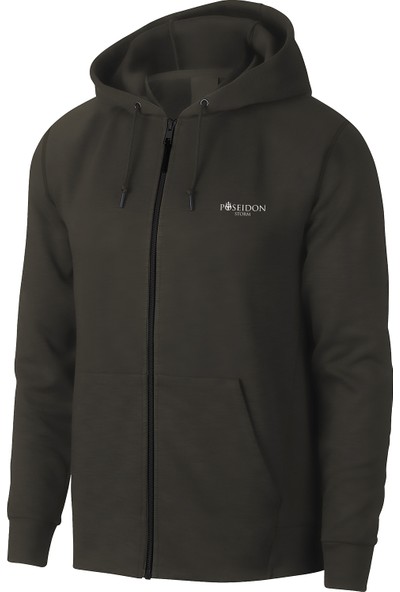 Poseidon Storm Büyük Beden Erkek Haki Günlük Sweatshirt 3XL-10XL Kapüşonlu M3 Poseidon Storm Büyük Beden Erkek Haki Günlük Sweatshirt 3XL-10XL Kapüşonlu M3
