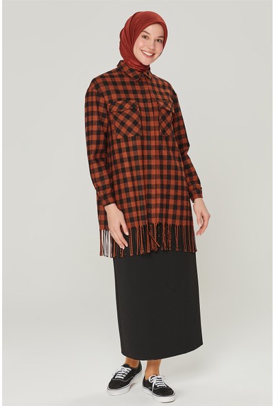 Armine Gömlek 20KA3930 Oranj