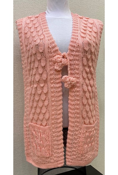 Ayhanhome Angora Simli Örgü Kadın Yeleği Ayhanhome Angora Simli Örgü Kadın Yeleği