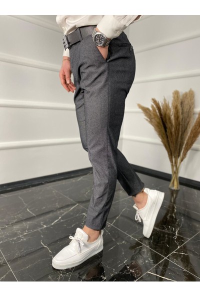 Ukd Slim Fit Erkek Keten Pantolon