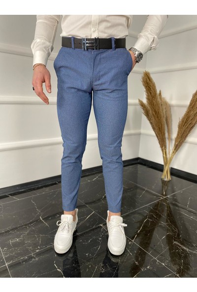 Ukd Slim Fit Erkek Keten Pantolon