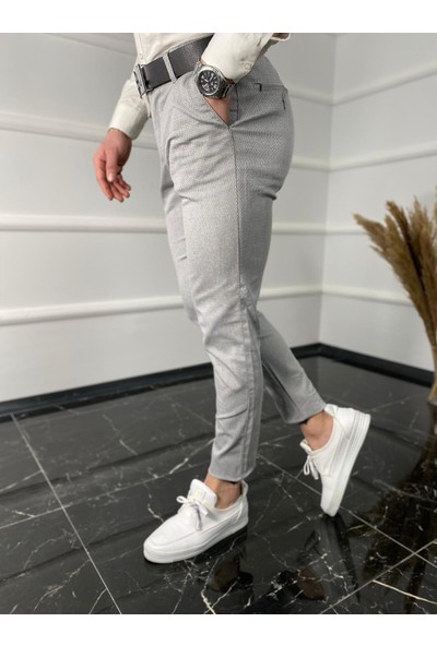 Ukd Slim Fit Erkek Keten Pantolon