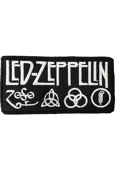 Metal Giyim LED Zeppelin Ufak Boy Patch Yama (Model3) Metal Giyim LED Zeppelin Ufak Boy Patch Yama (Model3)