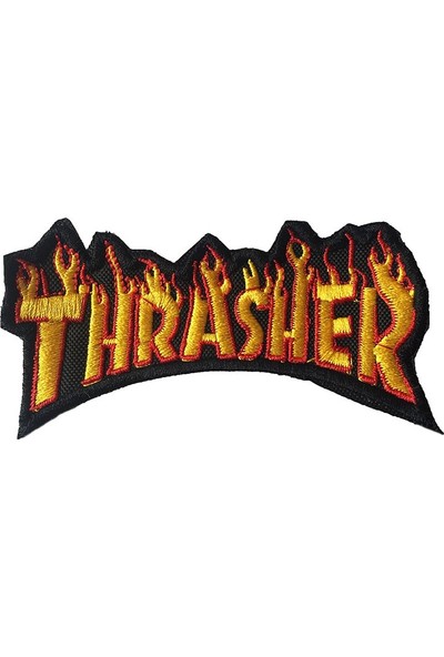 Metal Giyim Thrasher Ufak Boy Patch Yama Metal Giyim Thrasher Ufak Boy Patch Yama
