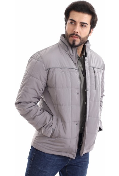 Morwagon Erkek Gri Classic İçi Kürklü Mont Morwagon Erkek Gri Classic İçi Kürklü Mont