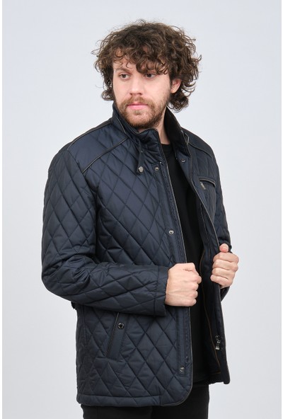 Daynax Erkek Klasik Kesim Kapitone Kaban 4929200 Lacivert Daynax Erkek Klasik Kesim Kapitone Kaban 4929200 Lacivert