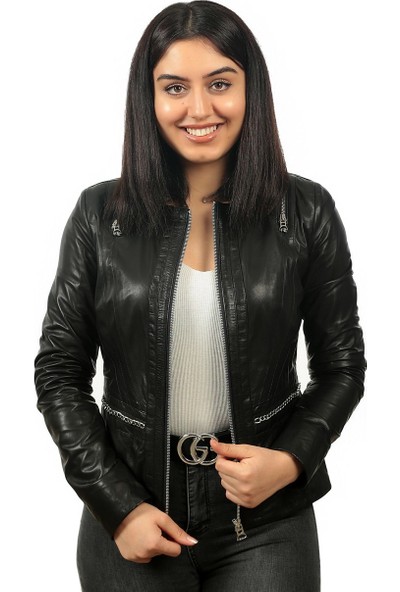 Franko Armondi Kadın Deri Klasik Mont Siyah MBK-1299-19339 Fa2