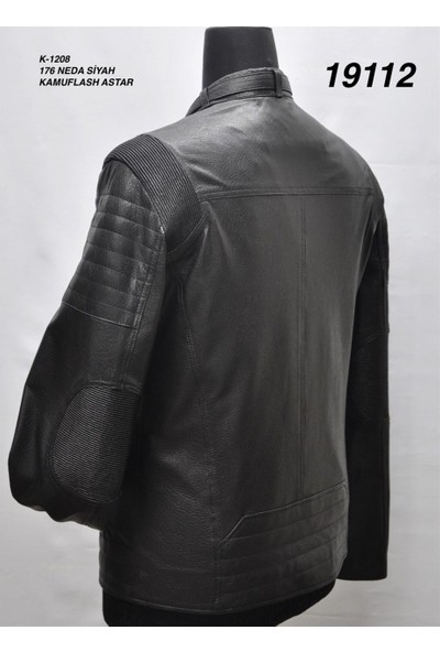 Franko Armondi Erkek Deri Spor Biker Mont Neda Siyah K-1208-19112 Fa2